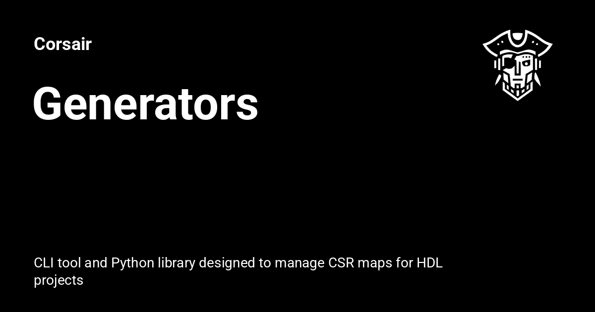 Generators - Corsair