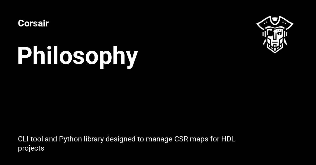 Philosophy - Corsair